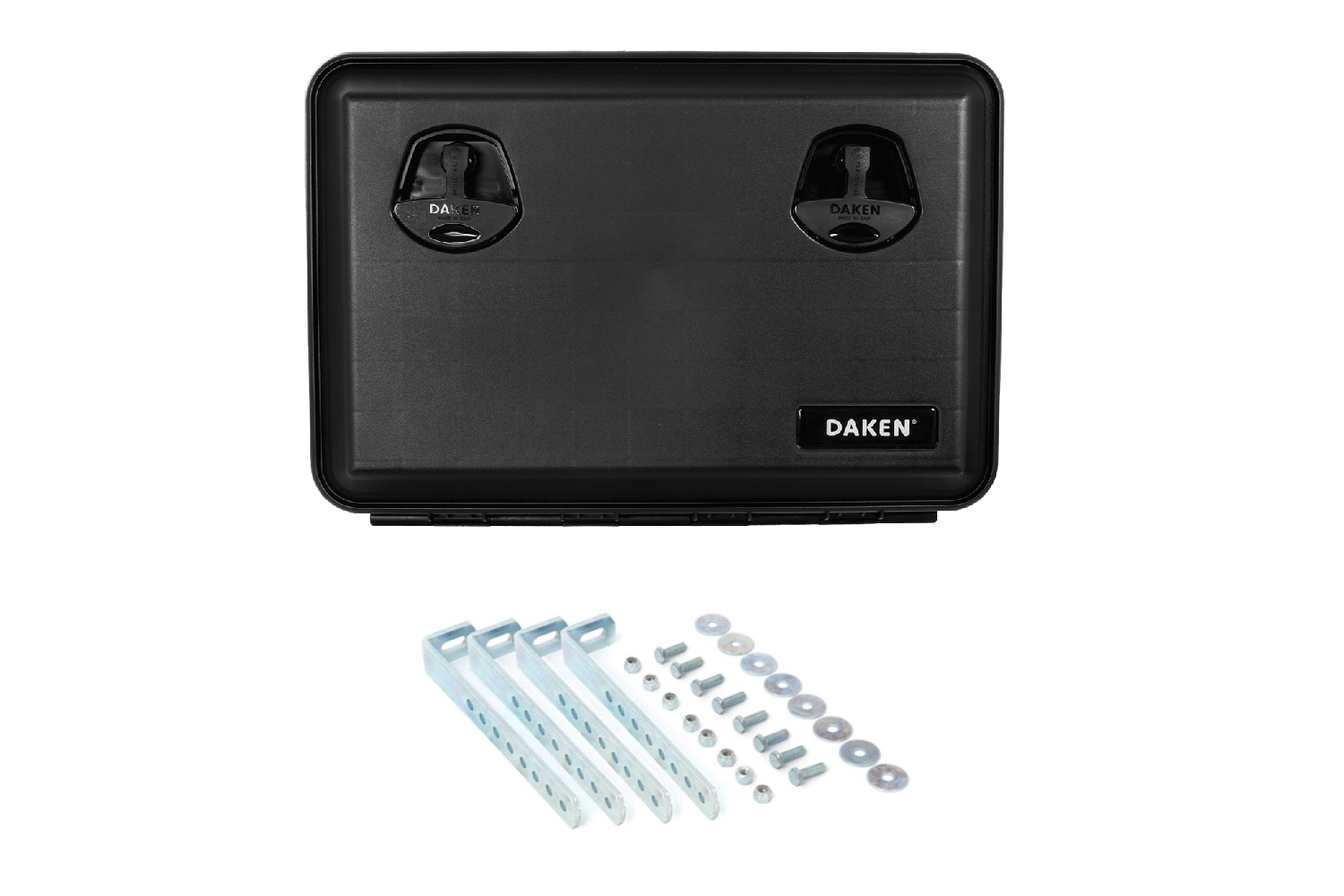 Plastic toolbox DAKEN Just 600 with mounting brackets