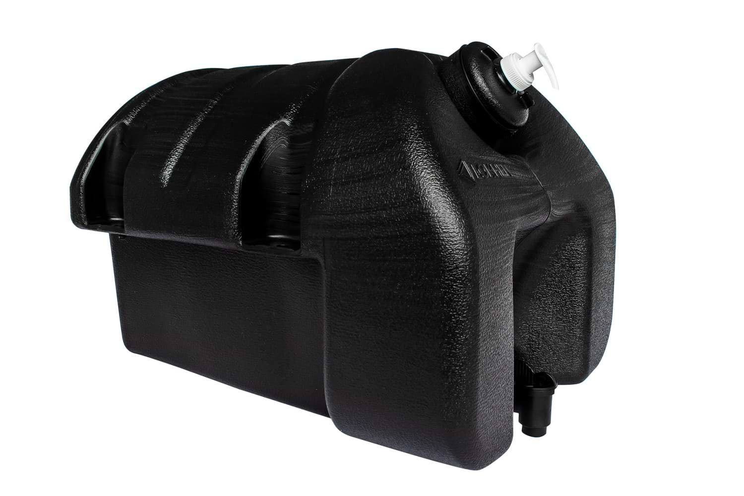 30 litre black water tank with soap dispenser and mounting kit