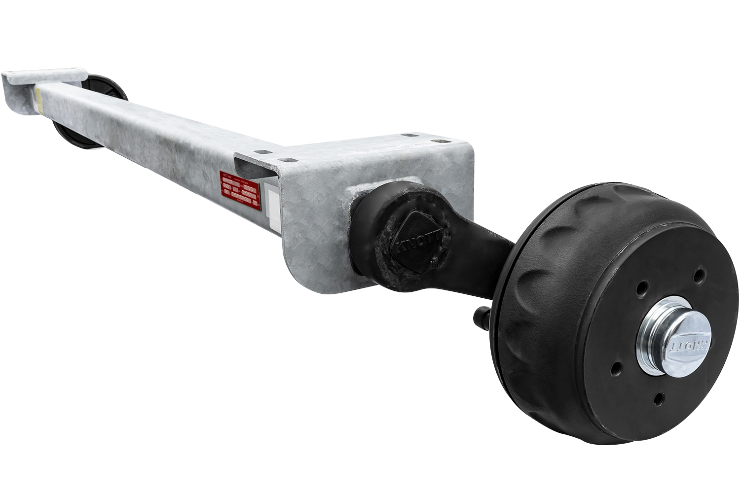 KNOTT VGB13 braked axle for boat trailer 1350kg 1700mm 2200mm 5x112 ...