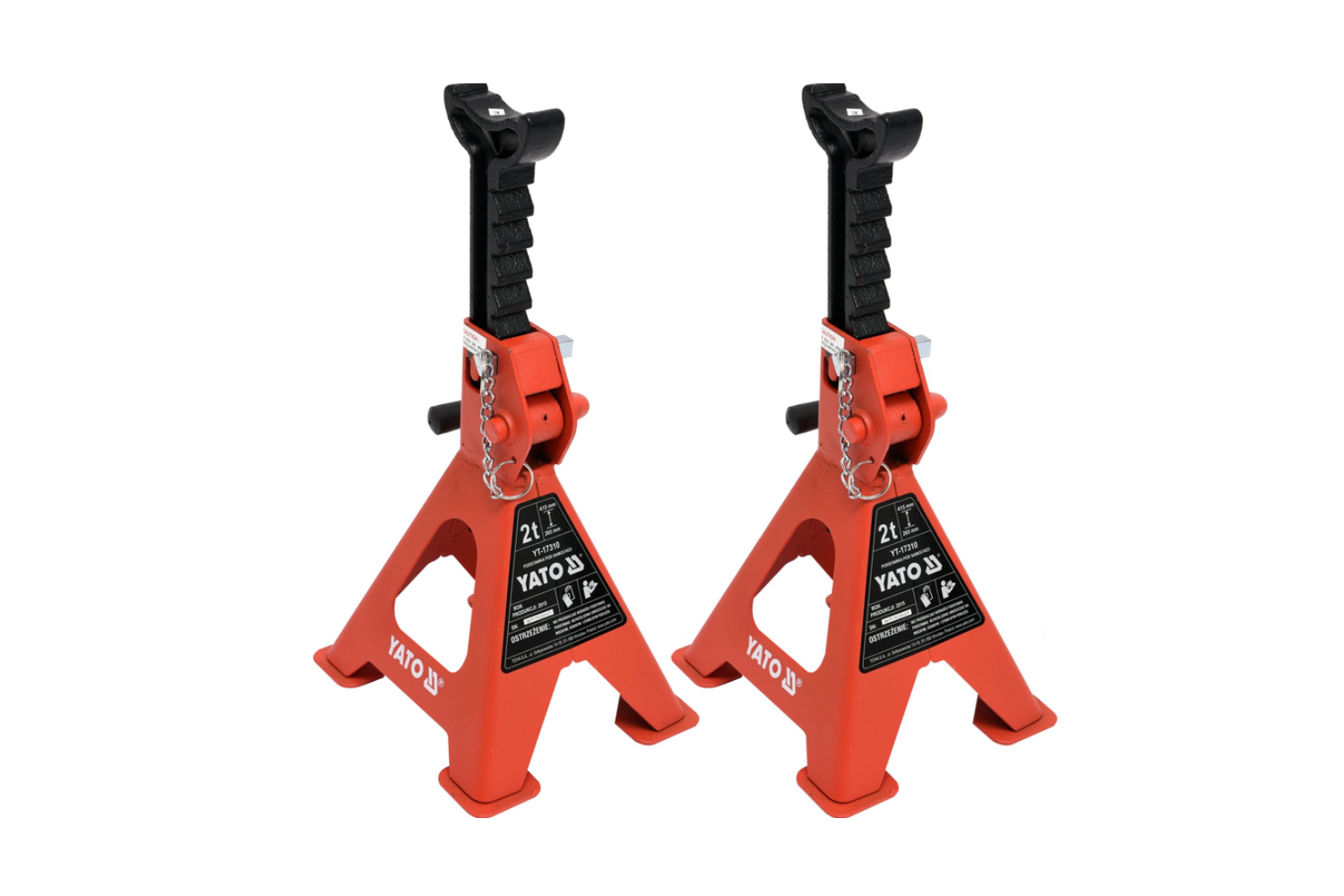 Set of two YATO YT-17310 car jack stands, 2t - UNITRAILER