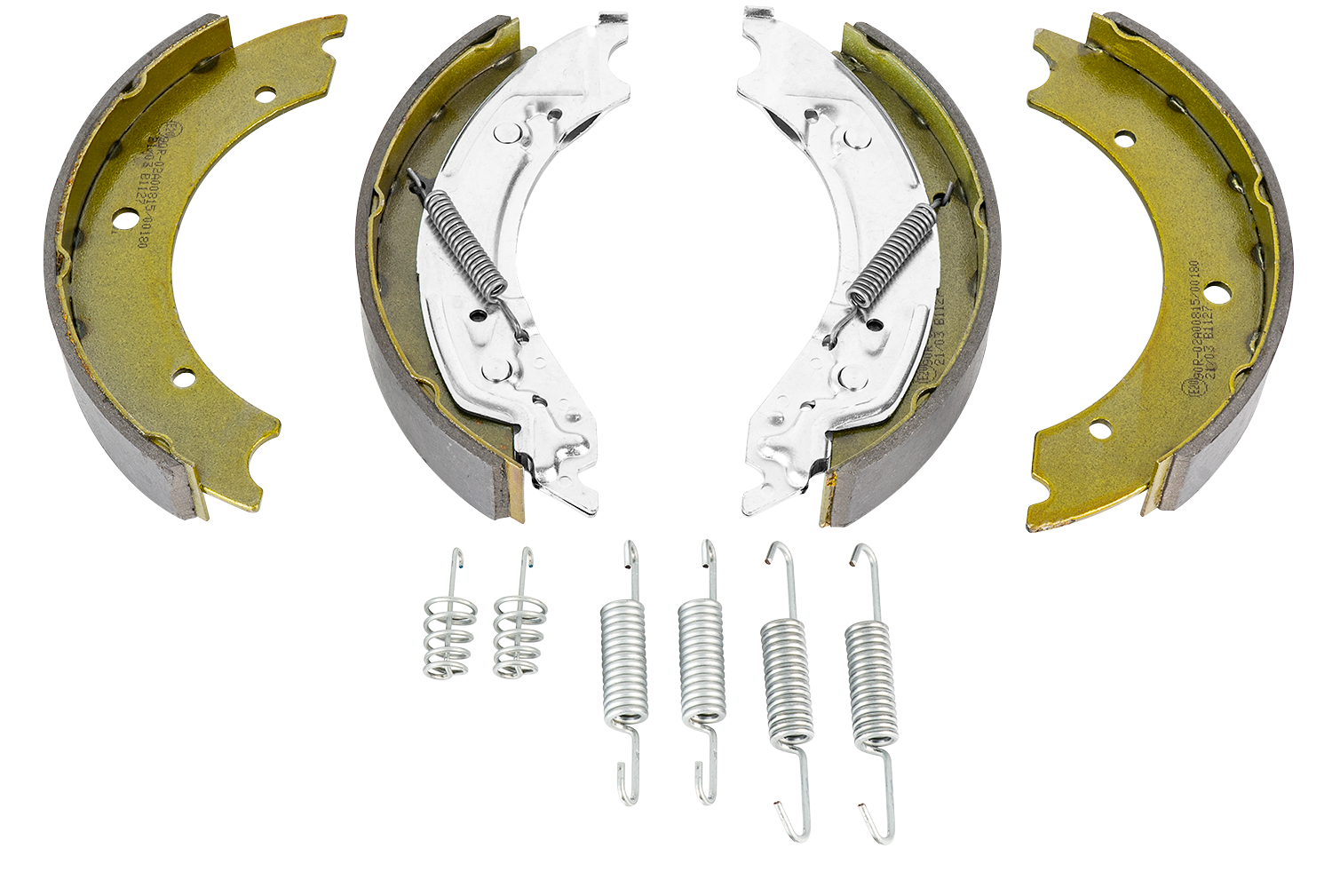 KNOTT brake shoes 250x40 with a full set of springs