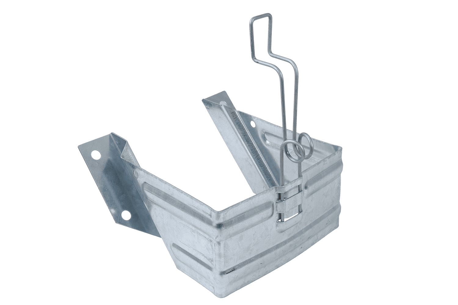 Galvanised wheel chock bracket for wheel chock E53