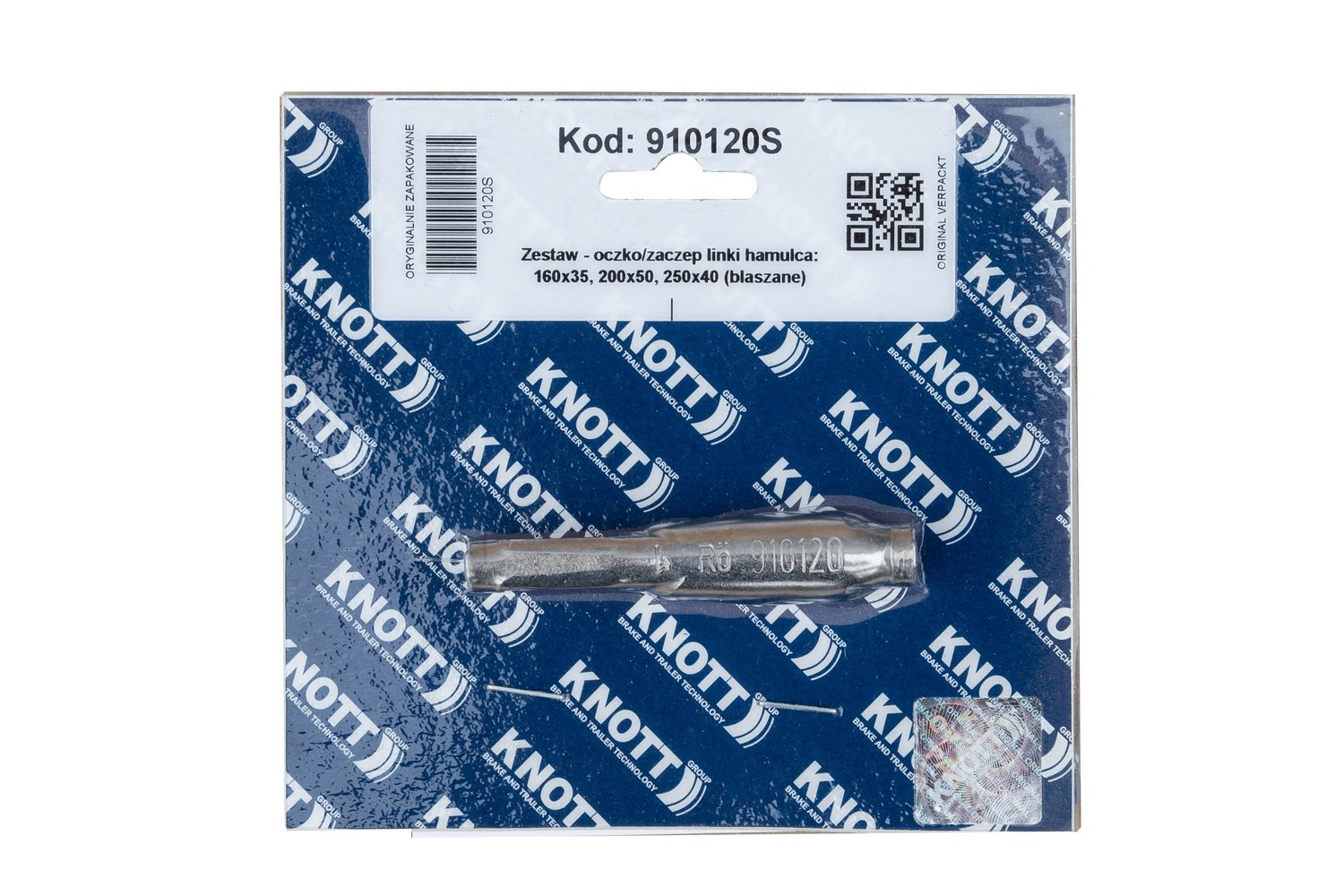 Eyelet / brake cable holder KNOTT 910120S - UNITRAILER