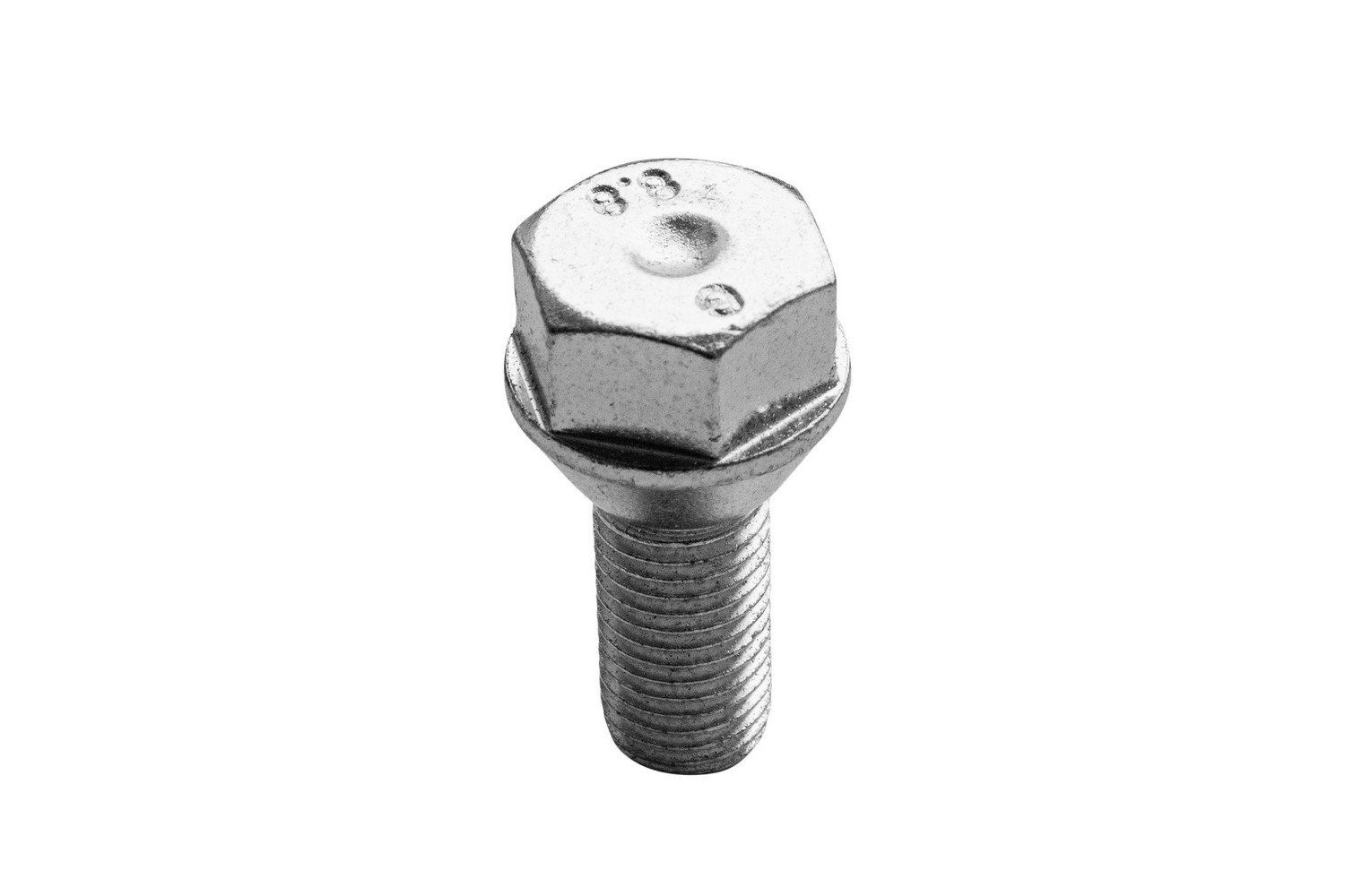 Conical screw M12 x 1.5 with a flange for wheels