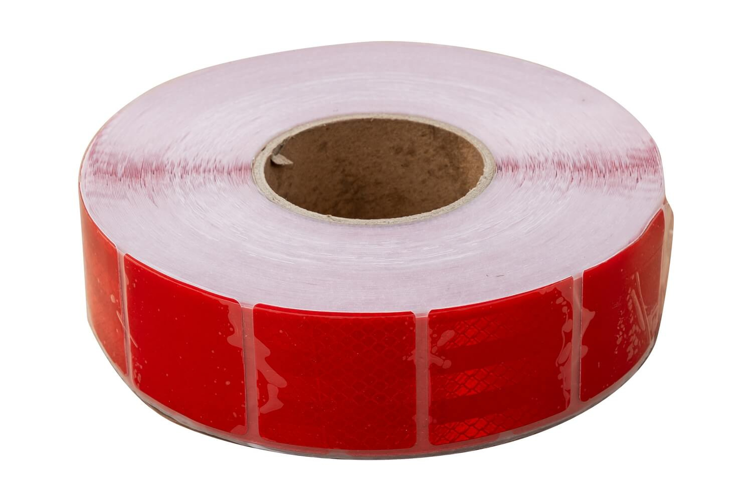 Red reflective tape - 45 metre long segment