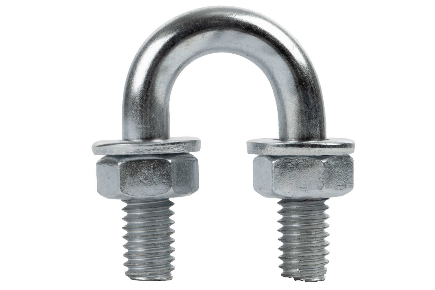 Galvanized clamp type B with nuts and washers M6 x 11 (1/8") - UNITRAILER