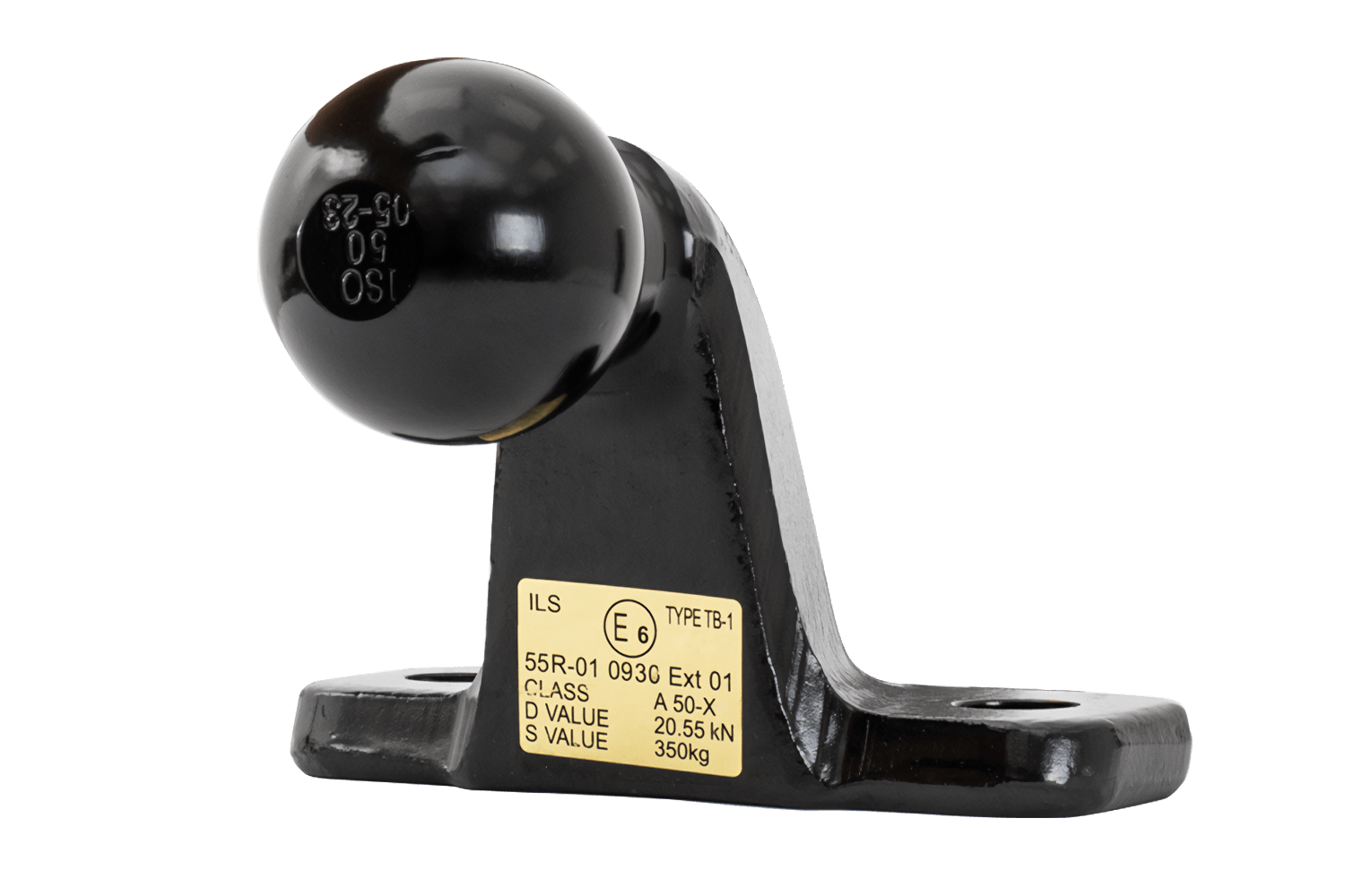 AHAKA towbar with ball height adjustment 50mm 3500kg - UNITRAILER